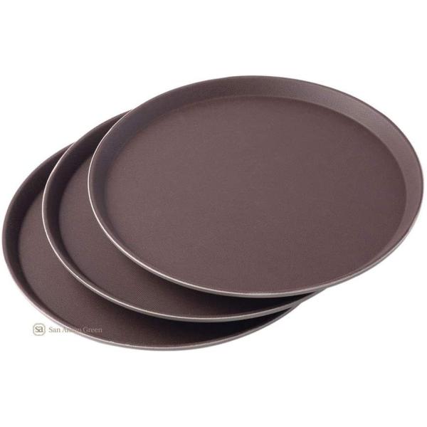 滑らないお盆・滑りにくいトレンチトレーをお探しの方におすすめの35cmトレーです。飲食店で採用されている業務用トレーで、表面の滑り止め加工により、グラスや皿が安定して運べます。耐久性の高いPP素材で、カフェ・レストラン・ホテル・社食など毎日...