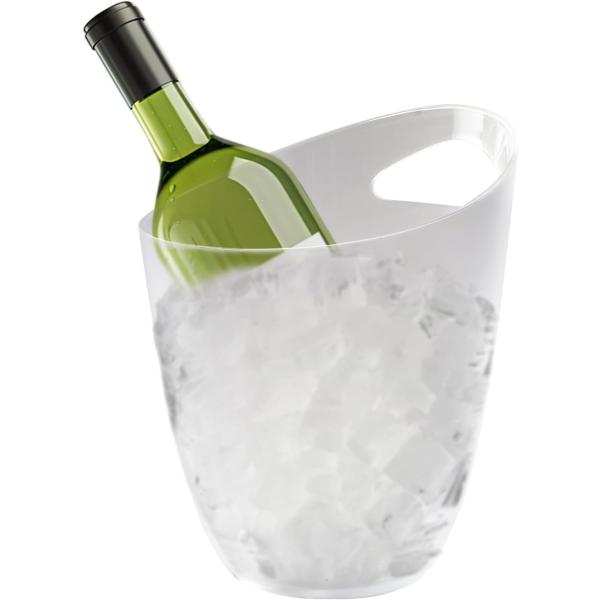 【商品説明】半透明アクリルのスタイリッシュなワインクーラーです。軽量で割れにくく、ワイン・シャンパンのフルボトル1本を手軽に冷やせるコンパクトタイプ。フロスト調の質感で空間になじみ、家庭用から飲食店まで幅広く使えます。破損防止に配慮し丁寧に...