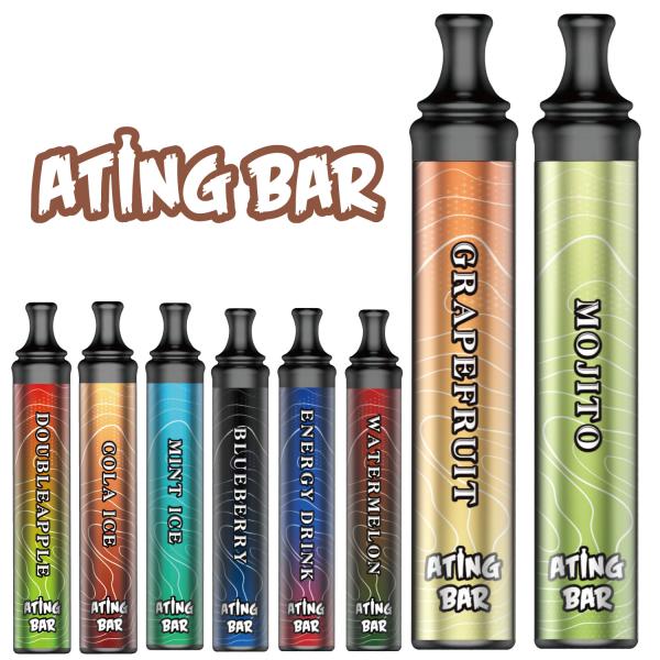 ※こちらはクロネコゆうパケットでの配送となりますので、発送から商品到着まで日数(２日〜５日)がかかります◆ 商品名：　使い切り 電子タバコ ATING BAR (エーティングバー)◆ フレーバー : 10種類ダブルアップル  ・ ミントアイ...