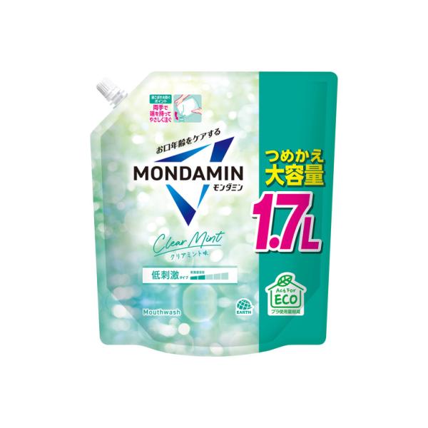 お口のトラブルの原因となる汚れを洗い流します。心地よいクリアミントの香味です。大容量でエコなパウチタイプです。
