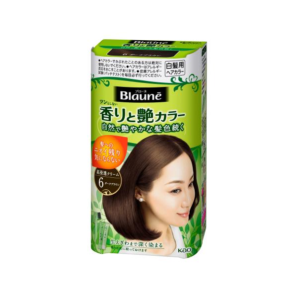 生えぎわまで深く染まる高浸透クリーム。ツンとせず、髪へのニオイ残り気にならない。