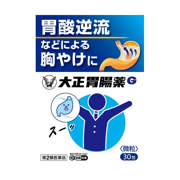 胃酸から胃を守りながら、中和と分泌抑制で胃酸をコントロールし、胃酸逆流などによる胸やけ、胃痛に効果を発揮します。