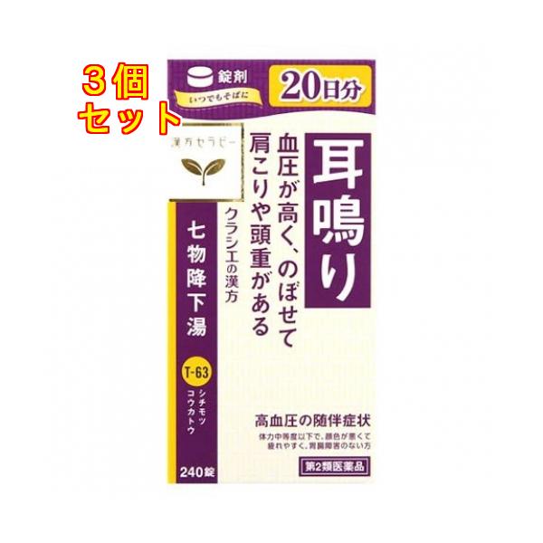 体力中等度以下の人ののぼせ、肩こり、耳なり、頭重など高血圧に伴う随伴症状に広く用いられています。