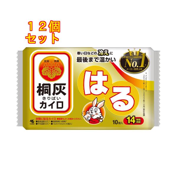 貼るタイプのカイロ。最高温度63℃／平均温度53℃／14時間持続。