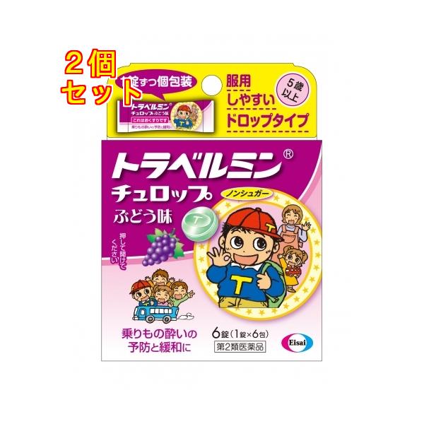 お子様が服用しやすいドロップタイプの、乗りもの酔いの症状を予防、緩和するお薬です。