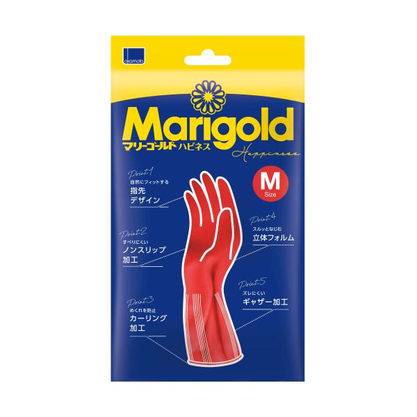 マリーゴールド炊事手袋（Marigold ゴム手袋）とは、主に台所での炊事・洗い物用に使う耐久性の高いゴム手袋のことです。