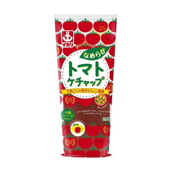 トマト、たまねぎをベースに、酢、塩、糖、ハーブ、スパイスでシンプルに味付したケチャップ。