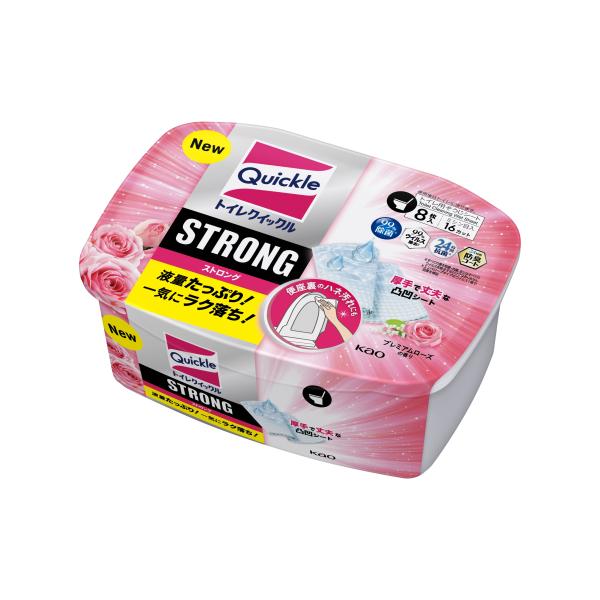 便座裏のハネ汚れも一気にラク落ち！たっぷりの洗浄液と厚手で丈夫なシートだからトイレまるごとすっきり！