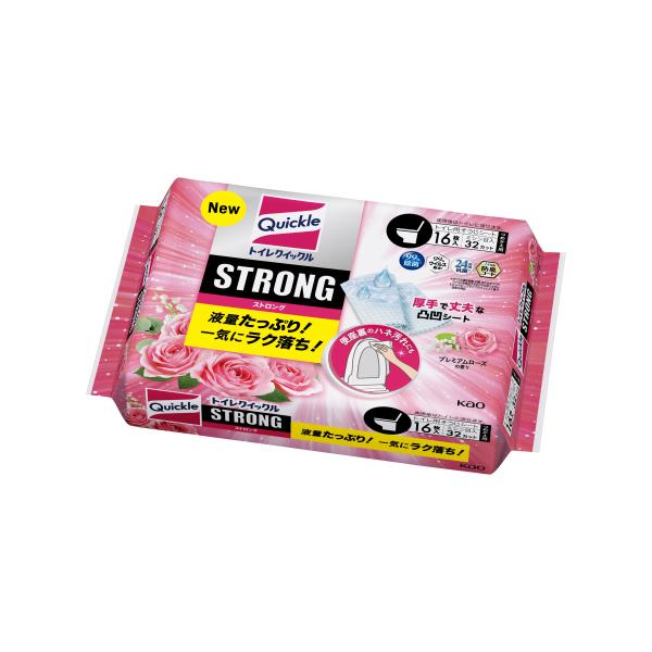 便座裏のハネ汚れも一気にラク落ち！たっぷりの洗浄液と厚手で丈夫なシートだからトイレまるごとすっきり！