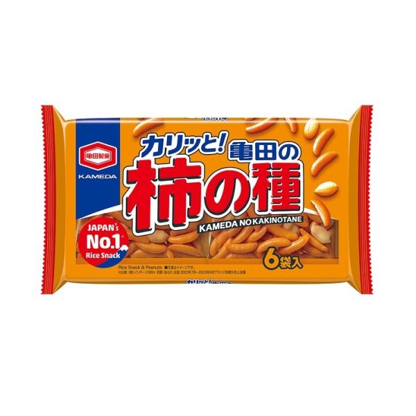 柿の種とピーナッツの絶妙なバランスをお楽しみください。 おやつにおつまみにいろいろな場面で大活躍の6袋詰。