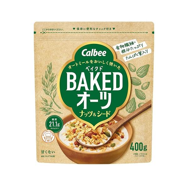 サクサクのベイクドオーツに、香ばしい風味とカリっと食感のナッツやシードをトッピング。食物繊維・鉄分たっぷり。加熱調理不要。