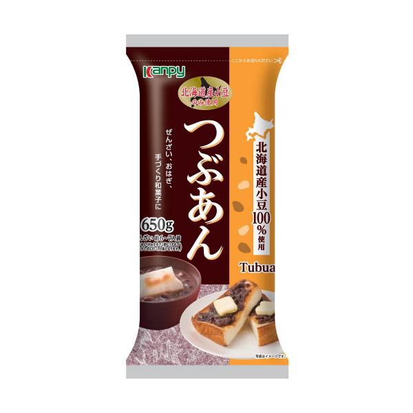 北海道産小豆100%使用したつぶあん。手作りのおはぎや和菓子、ぜんざい、アイスクリームやパンにのせてお使いいただけます。