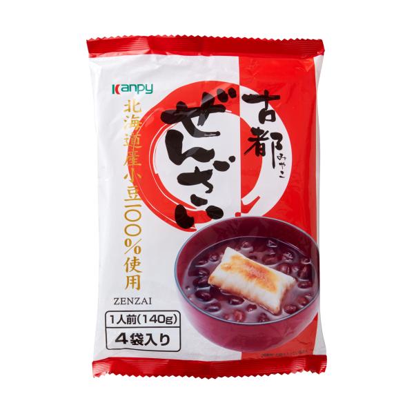 北海道産小豆を使用した、あっさり仕立てのぜんざい。