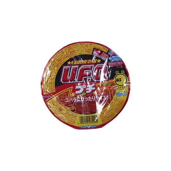 コバラにぴったりサイズ！コバラにピッタリ、日清焼そばU.F.O.のプチサイズ。濃厚ソースが中太麺によくからむ。