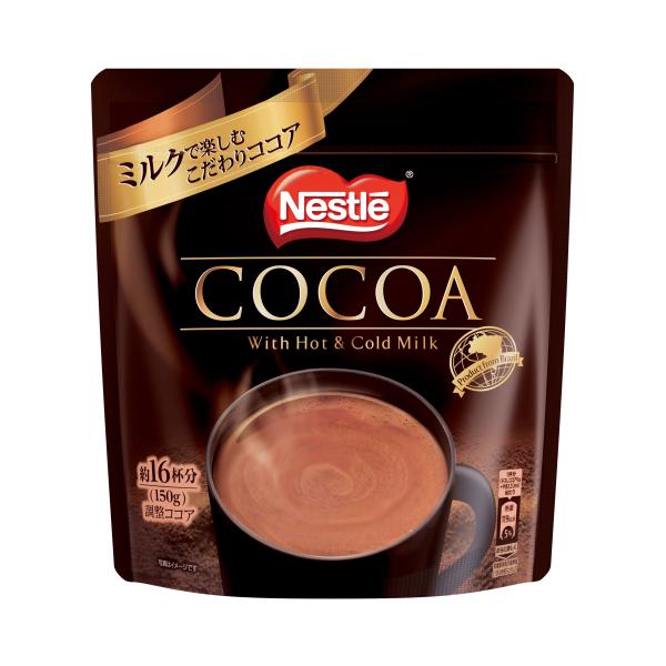 「ネスレ ココア」は、“ミルクで飲むためのココア”として、優しい味わいを目指して作られた、こだわりのココア。優しい風味。