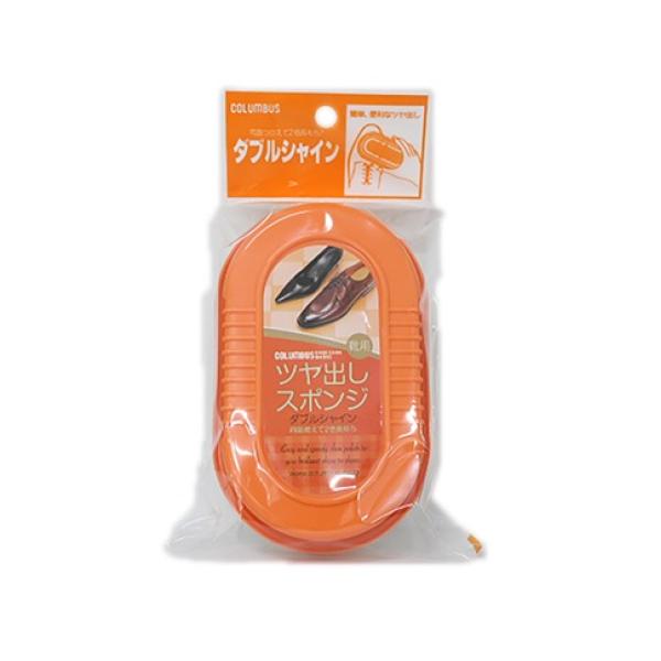 軽く拭くだけで簡単にツヤが出るスピード靴磨きです。両面タイプ。