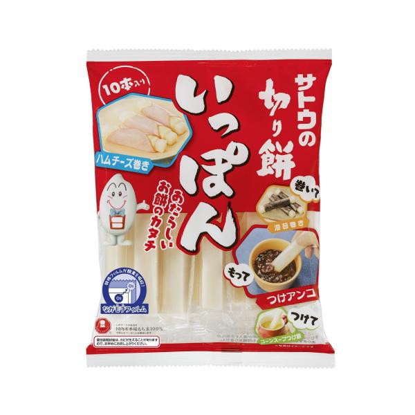 切り餅の食べやすさを追求し、棒状の形態にしました。