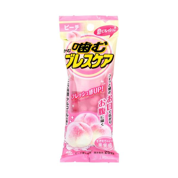 カリっと噛むと清涼感がお口に広がり、お腹に届く！息リフレッシュグミ。