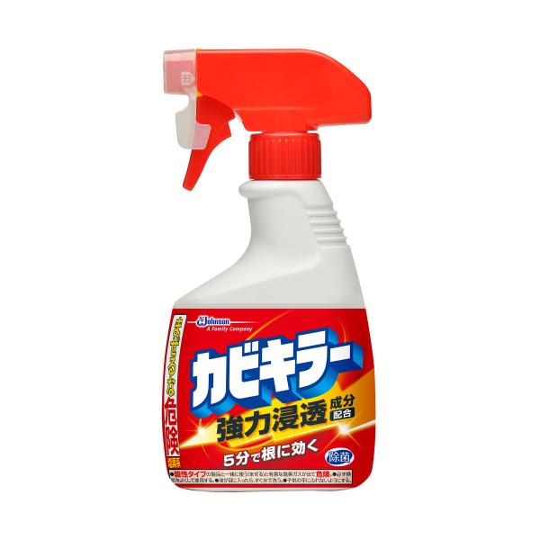 カビキラー独自の強力浸透成分配合で、カビの根の奥の奥まで強力に浸透します。ゴムパッキンの黒カビまでスッキリ落とします。