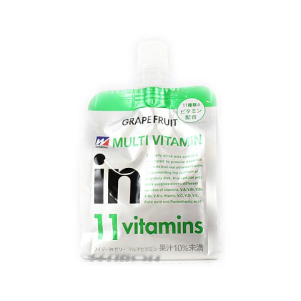 あらゆるシーンに適した、手軽においしく栄養補給できるゼリー飲料です。11種類のビタミンが摂れます。