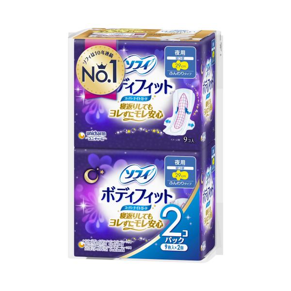 寝返りしてもヨレずにモレ安心。