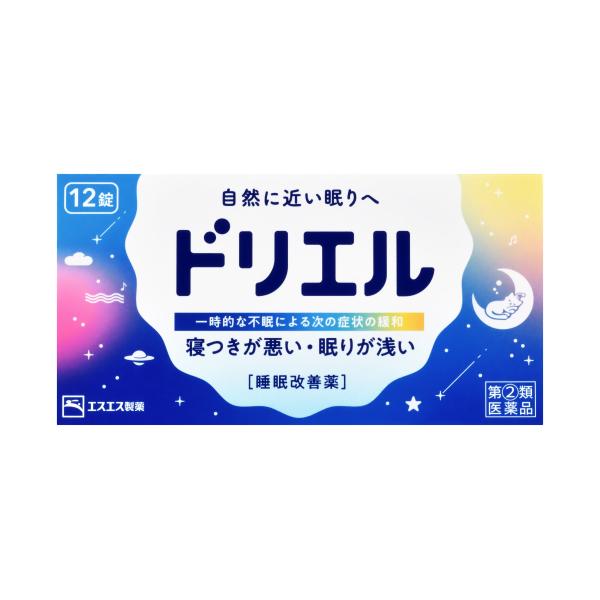 ドリエルは就寝前の服用により、寝つきが悪い、眠りが浅いといった一時的な不眠症状の緩和に効果をあらわします。