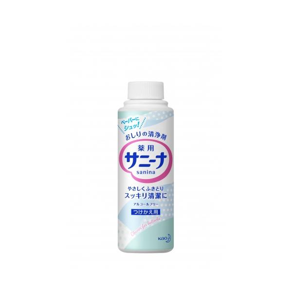トイレットペーパーにスプレーして使用するお尻の洗浄剤の詰め替え用です。