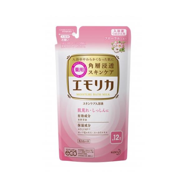 【医薬部外品】カサつく肌にうるおいを補って、しっとりスベスベになる薬用入浴液です。やわらかな赤ちゃんの肌にもお使いいただけます。気分ゆったりフローラルの香りで乳白色のお湯色です。つめかえ用。