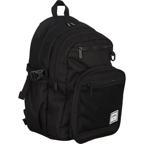 大きなメインコンパートメントが2つ付いている通学に便利なバックパックです。前面のポケットはメッシュ素材で、中身が見えるので、何を入れたかすぐにわかってとても便利。その他にも整理整頓が楽にできるように、収納ポケットがたくさんついています。素材...