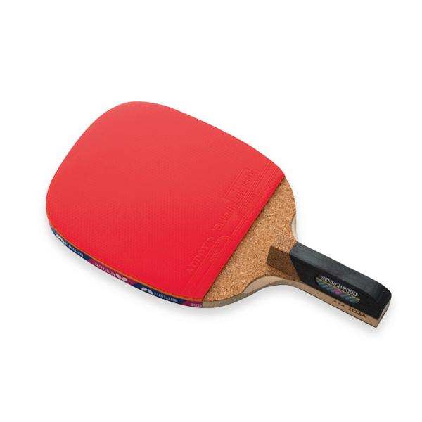 ラバーばり日本式ペンラケットです。裏面コルクあり、黒塗り仕様です。ラバーばりラケットはラバーの貼り替えはできません。レジャー用としてご使用ください。又、ラージボールには使用できません。◯ラケット板：単板原産国：中国【029050100000...