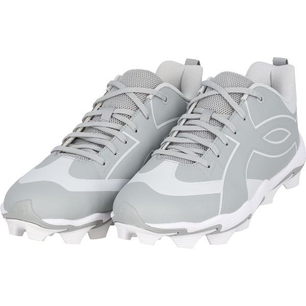 ラバー素材のアウトソールが足への負担を軽減。エントリーモデルではあるが、フィット感、クッション性に優れている。ラバーソールによりグランド外での移動でも使用できる。アッパー素材は1ピース構造で、より軽く快適な野球スパイク。◯スパイク甲材/合成...