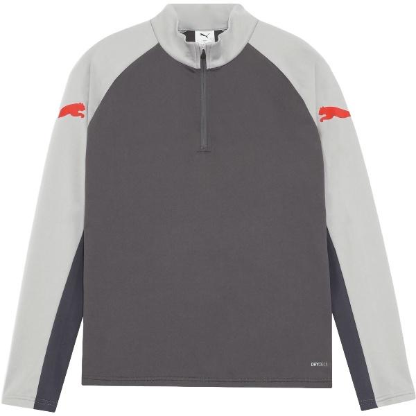 INDIVILIGAコレクションより、クォータジップトップが登場。両袖のアクセントカラーのプーマキャットが存在感を放つ、メンズサッカー用ウェアです。吸汗速乾機能「DRYCELL」搭載で、汗をかいてもさらりと快適な着心地をキープ。ジップ仕様で...