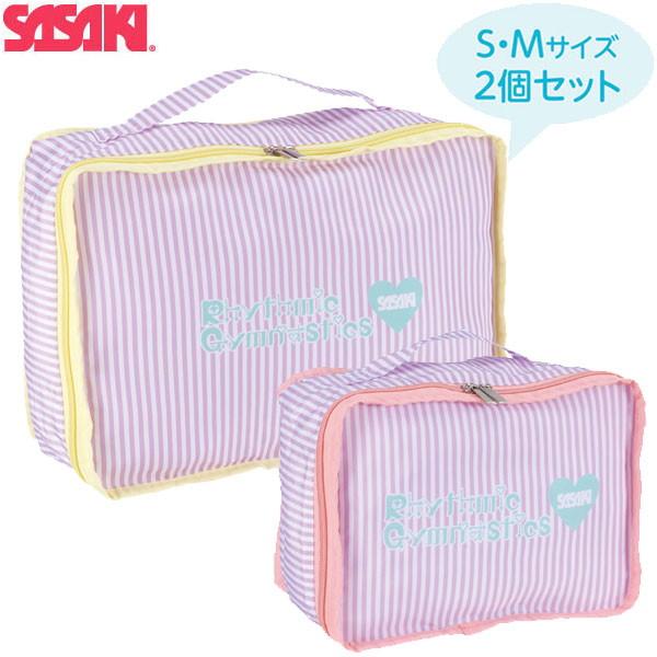 【商品説明】必需品収納、持ち運びに！マルチに使える便利なサイズ2個セットです。Sサイズは小物などをまとめて収納したり、練習着の持ち運びにちょうどいいサイズ♪Mサイズは底部分がメッシュ素材で通気性が良く大切な衣装の持ち運びに◎画面上のカラーと...