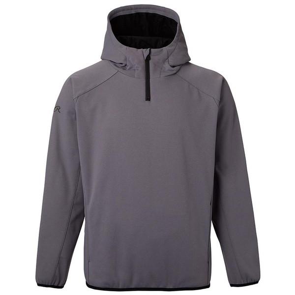 肌面フリースのフード付きハーフジップトップ・ 表撥水・ ストレッチ・ 保温※商品の色は、現物と多少異なる場合がありますのであらかじめご了承ください。カラー：ロイヤル、レッド、グレー、ネイビー、ブラックサイズ：140cm、150cm、160c...