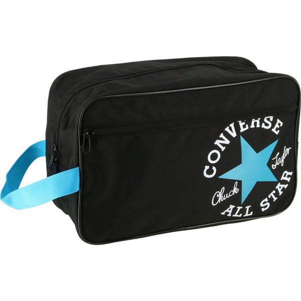 CONVERSEのシューズケース。撥水加工あり。ファスナー付きポケット仕様で小物を分けて収納できます。部活やジム、室内での観戦時など様々なシーンでご使用頂けます。◯ケース素材：ポリエステルサイズ：21×34×14cm原産国：中国【02904...