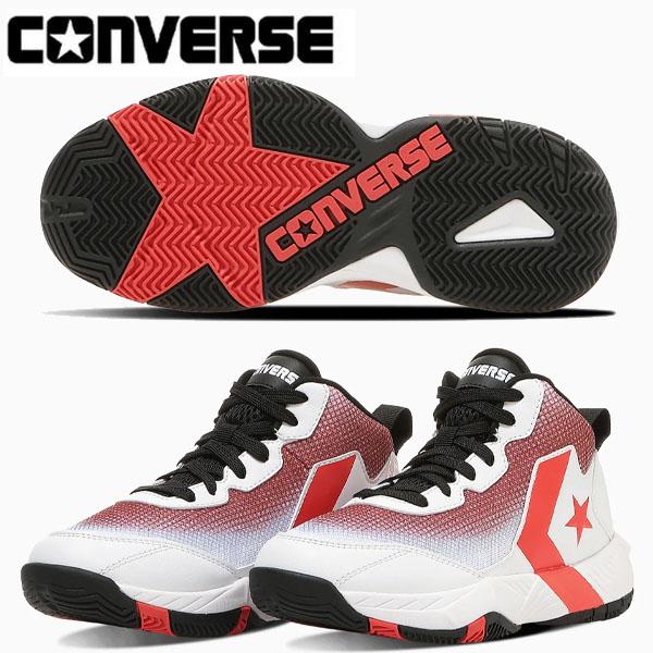 CONVERSE BASKETBALLのジュニア向けモデル。富樫勇樹選手のシグネチャーモデル「CONS UNAVERAGE MID」のデザインイメージを受け継ぎながら、ジュニア世代に適した設計を採用。アッパーには軽量なダブルラッセルメッシュ...