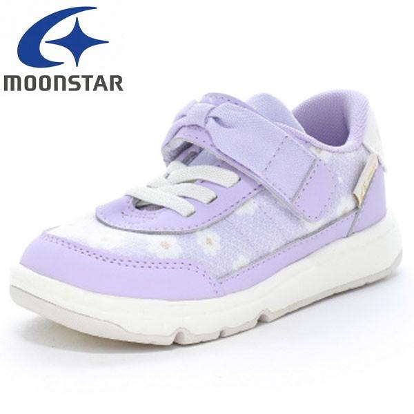 「こどもの足にいいことぜんぶ」の想いから生まれた機能シューズ「ムーンスター キャロット」のキッズシューズです。脱ぎ履きしやすいゴム紐×バンドタイプです。まるで太陽とマリアージュしたような春夏にぴったりな花柄プリントと、ブラウスの襟をイメージ...