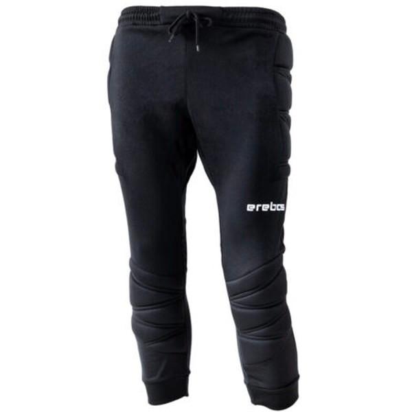 ゴールキーパーの動きを研究してスムーズな動きを実現する3/4丈のGKパンツ左の膝上部分にerebosのネームを圧着腰横の広範囲にパットを搭載膝部分にも横幅の広いパットを採用素　材：ポリエステル（腰と膝に厚さ8mmの衝撃吸収用パッド付き）【0...