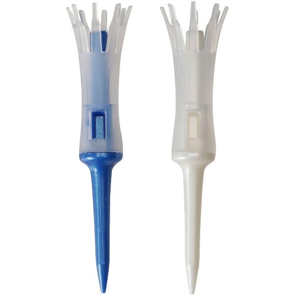 可動式ヘッドが衝撃を逃し、驚きの振り抜きを実現!ボールが直接、硬質のステー(中心軸)を押すことによるスムーズなティーアップを誘導。段つき構造でいつでも同じ高さでのティーアップが可能です。◯グッズ その他ティー/PA、ヘッド/EVAC81mm...