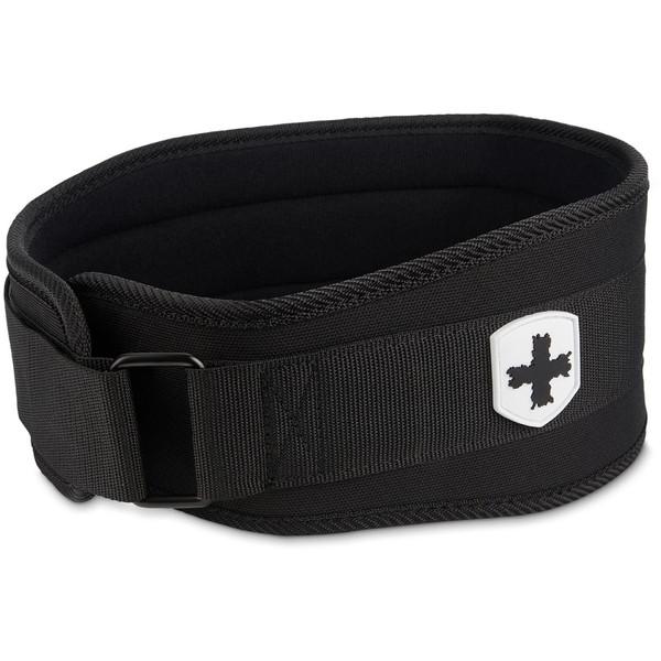 背中側が幅約11.43cmの（4.5インチ）でIWFの競技規格に適合する太さのトレーニングベルト。バックサポートは軽量な発泡フォームのパッドが入っており、ウエストをしっかりサポート。付属のストラップと頑丈なステンレスローラーバックルに加えて...