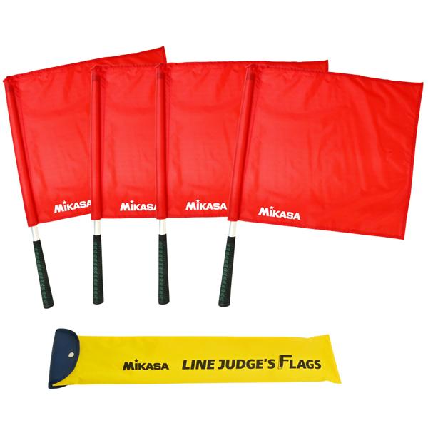 バレーボール・ドッジボール用カラー：レッド寸法：フラッグ40×40cm、シャフト55cm重量：約760ｇ/4本1組（ケース込み）材質：フラッグ＝ナイロン、シャフト＝アルミ、グリップ＝ゴム生産国：台湾【02923070000000000】【0...