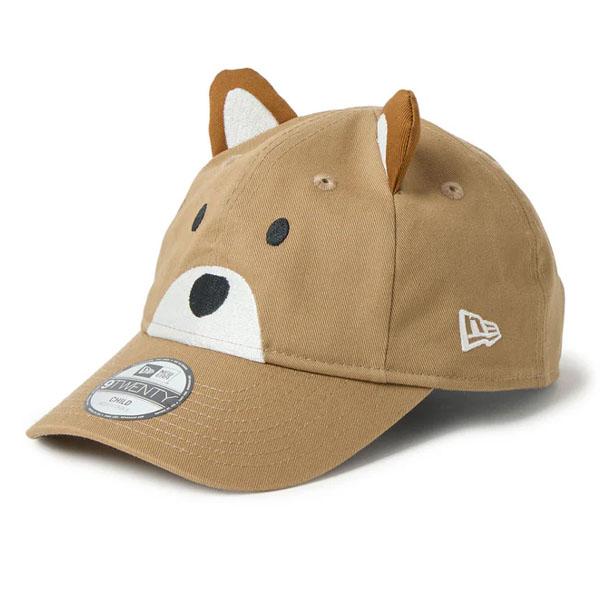 かぶるだけで豆柴に変身！思わず笑顔になるなりきりキャップ。クラウン部分に“耳”をあしらい、フロント刺繍と組み合わせて帽子全体で豆柴を表現しました。「Child 9TWENTY?」をベースに、キッズの頭にやさしくフィットする設計です。コットン...