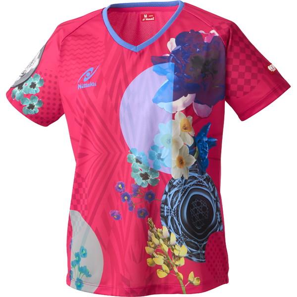 ジャパニーズモダンをコンセプトに、和柄と凛とした印象を持つ芍薬など、気高い花々をコラージュ。強さと気品さを演出しています。肌に触れる裏面は点接触のため、べたつかずサラサラな着心地。◯ゲームシャツポリエステル100％【030050400000...