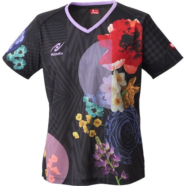 ジャパニーズモダンをコンセプトに、和柄と凛とした印象を持つ芍薬など、気高い花々をコラージュ。強さと気品さを演出しています。肌に触れる裏面は点接触のため、べたつかずサラサラな着心地。◯ゲームシャツポリエステル100％【030050400000...