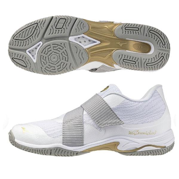 時間がないレッスンの合間にも脱ぎ履きしやすいベルト構造で、初心者でも慌てずに着脱が可能。ソールの特徴ノンマーキングソールサイズ22.0〜28.0、29.0cmカラー01：ホワイト×ゴールド×グレー09：ブラック×シルバー素材 甲材：合成繊維...