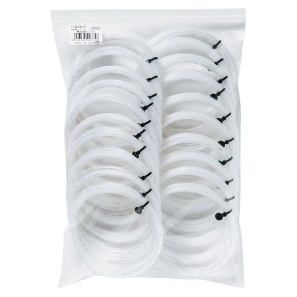 ガットの定番品。優れたコストパフォーマンス、性能、バランスのとれたゴーセン売上ナンバー1モデルのお徳用20張入です。◯ガツト・ラバー素材：高分子ブレンドゲージ：1．35mm長さ：11．5m（37．7FT．）適正テンション：30〜35lbs対...