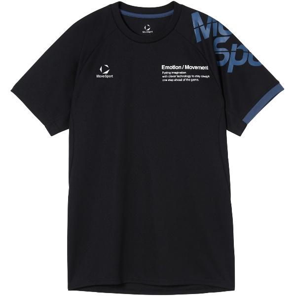 肩部分のグラフィックがデザインポイントの半袖プラクティスシャツです。バレーボールに特化した設計を採用しています。具体的には1.肩甲骨部分のストレスを軽減するため、脇下から肩甲骨部分にゆとりを持たせつつ、背面を1枚構造にしています。2.ネット...