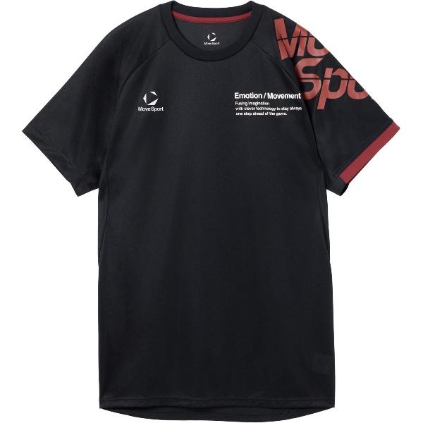 肩部分のグラフィックがデザインポイントの半袖プラクティスシャツです。バレーボールに特化した設計を採用しています。具体的には1.肩甲骨部分のストレスを軽減するため、脇下から肩甲骨部分にゆとりを持たせつつ、背面を1枚構造にしています。2.ネット...