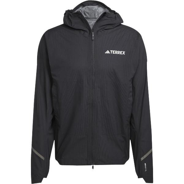 どんな天気でも走り出せる、adidas Terrexのトレイルランニングジャケット。パックに入れておけば心強い味方に。すっきりとしたシルエットを保つスリムフィットに、軽量で持ち運びやすい2.5層構造を採用。鍵やカード、スマートフォンを安心し...