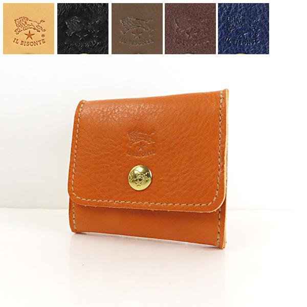IL BISONTE イルビゾンテ COIN CASE コインケース ロゴ レザー メンズ レディース ユニセックス SCP020 PV0005 C0774 P商品説明ブランドマーク刻印がされたボタンがリッチなアクセントのコインケース。使え...